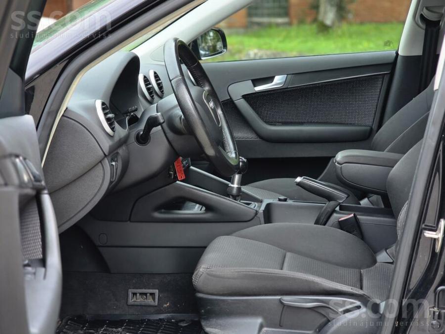 Black Audi A3 2006 in Liepaja, with an engine capacity of 2.00 L and mileage of 211 thousand km for 3450 €, photo 20 on AUTOMOTO.COM.LV