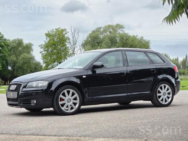 Black Audi A3 2006 in Liepaja, with an engine capacity of 2.00 L and mileage of 211 thousand km for 3450 €, photo 4 on AUTOMOTO.COM.LV