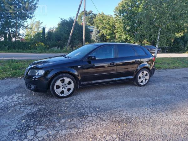 Black Audi A3 2006 in Riga, with an engine capacity of 2.00 L and mileage of 343 thousand km for 2800 €, photo 1 on AUTOMOTO.COM.LV
