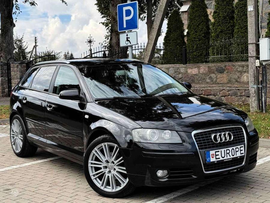 Black Audi A3 2006 in Vilnius, with an engine capacity of 1.97 L and mileage of 430 thousand km for 3150 €, photo 1 on AUTOMOTO.COM.LV