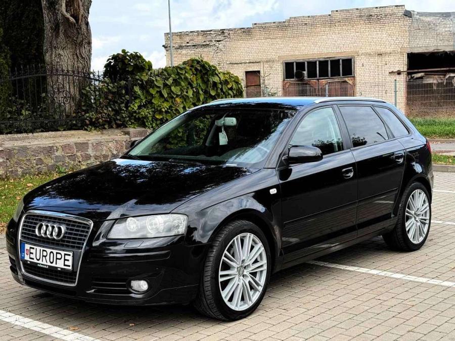 Black Audi A3 2006 in Vilnius, with an engine capacity of 1.97 L and mileage of 430 thousand km for 3150 €, photo 6 on AUTOMOTO.COM.LV