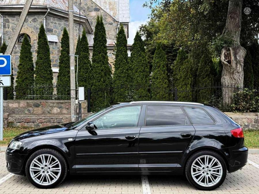 Black Audi A3 2006 in Vilnius, with an engine capacity of 1.97 L and mileage of 430 thousand km for 3150 €, photo 10 on AUTOMOTO.COM.LV