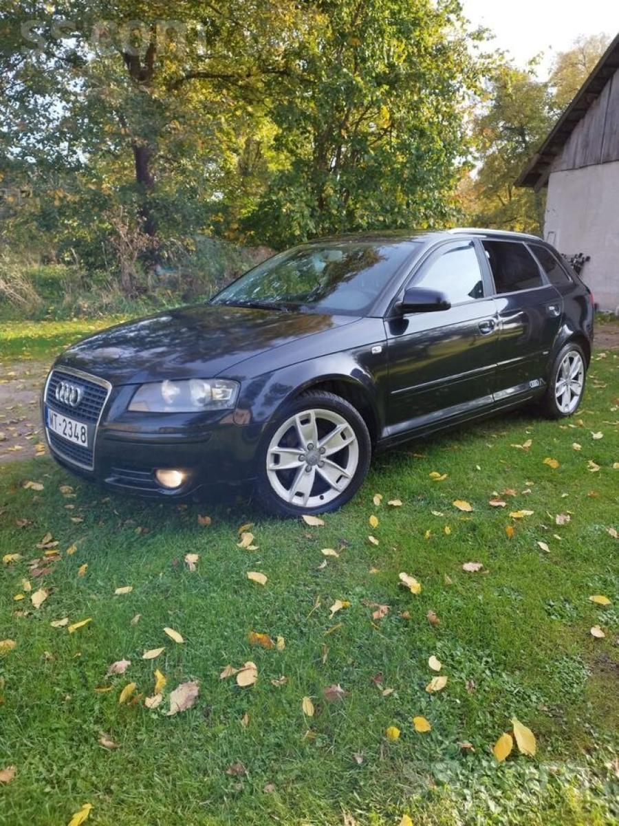 Black Audi A3 2006 in Valmiera, with an engine capacity of 2.00 L and mileage of 281 thousand km for 2350 €, photo 1 on AUTOMOTO.COM.LV