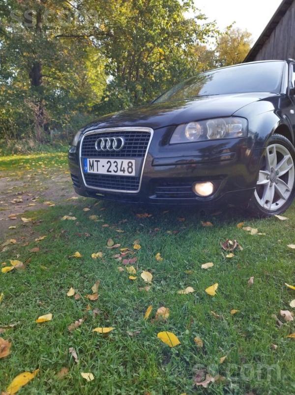 Black Audi A3 2006 in Valmiera, with an engine capacity of 2.00 L and mileage of 281 thousand km for 2350 €, photo 4 on AUTOMOTO.COM.LV