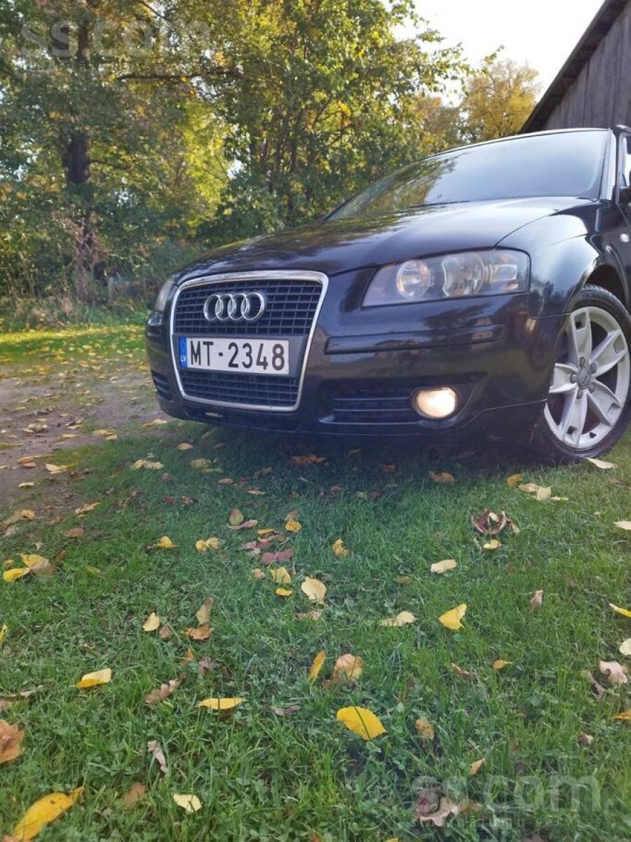 Black Audi A3 2006 in Valmiera, with an engine capacity of 2.00 L and mileage of 281 thousand km for 2350 €, photo 4 on AUTOMOTO.COM.LV
