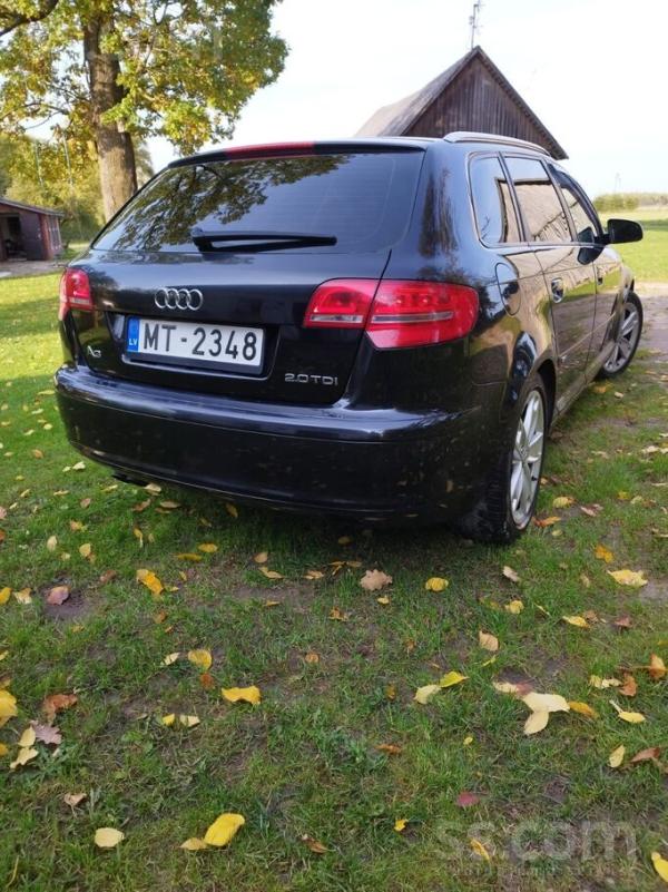 Black Audi A3 2006 in Valmiera, with an engine capacity of 2.00 L and mileage of 281 thousand km for 2350 €, photo 5 on AUTOMOTO.COM.LV
