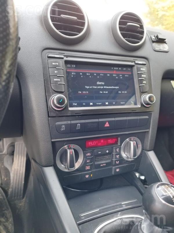 Black Audi A3 2006 in Valmiera, with an engine capacity of 2.00 L and mileage of 281 thousand km for 2350 €, photo 6 on AUTOMOTO.COM.LV