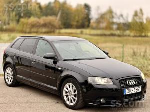 Melns Audi A3 2006 Ogre, ar dzinēja tilpumu 2.00 L un nobraukumu 312 tūkst. km par 3850 €, foto  vietnē AUTOMOTO.COM.LV