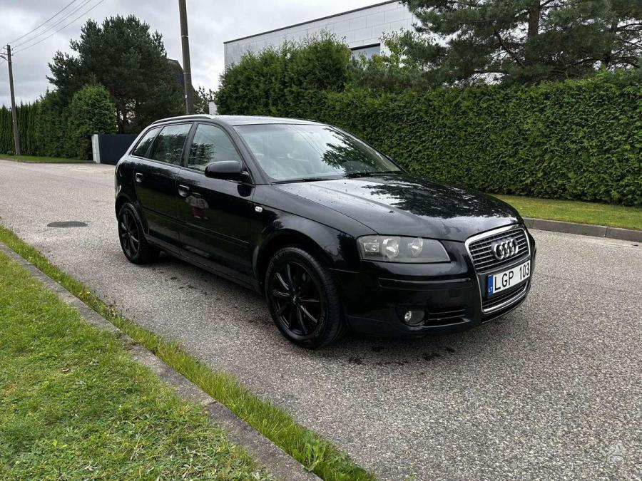 Black Audi A3 2006 in Vilnius, with an engine capacity of 1.97 L and mileage of 330 thousand km for 2500 €, photo 1 on AUTOMOTO.COM.LV