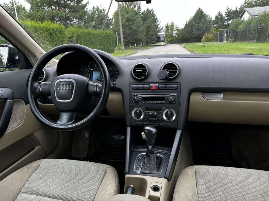 Black Audi A3 2006 in Vilnius, with an engine capacity of 1.97 L and mileage of 330 thousand km for 2500 €, photo 10 on AUTOMOTO.COM.LV