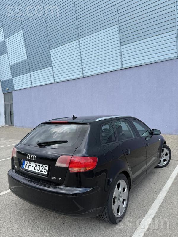 Black Audi A3 2007 in Riga, with an engine capacity of 2.00 L and mileage of 324 thousand km for 2100 €, photo 2 on AUTOMOTO.COM.LV