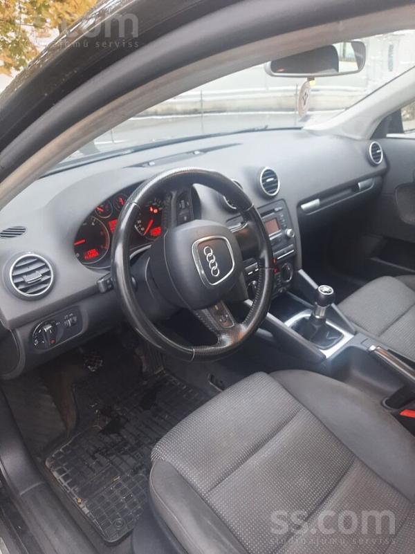 Black Audi A3 2007 in Jurmala, with an engine capacity of 2.00 L and mileage of 471 thousand km for 1899 €, photo 3 on AUTOMOTO.COM.LV