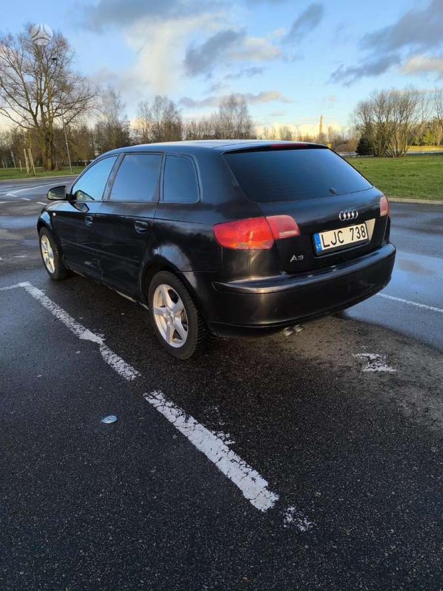 Melns Audi A3 2007 Panevēža, ar dzinēja tilpumu 1.90 L un nobraukumu 287 tūkst. km par 1500 €, foto 4 vietnē AUTOMOTO.COM.LV