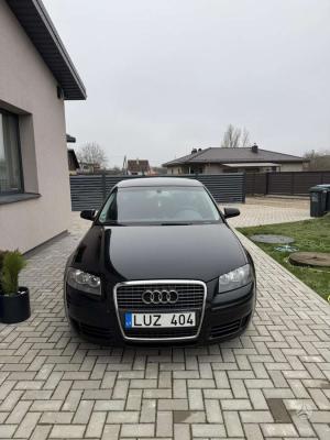 Black Audi A3 2007 in Vilnius, with an engine capacity of 1.97 L and mileage of 321 thousand km for 2800 €, photo  on AUTOMOTO.COM.LV