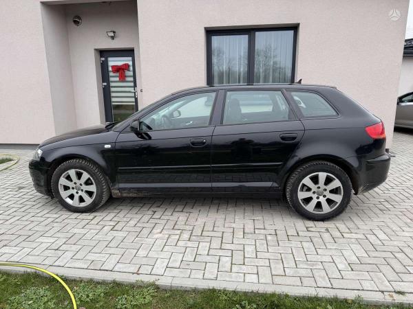 Melns Audi A3 2007 Viļņa, ar dzinēja tilpumu 1.97 L un nobraukumu 321 tūkst. km par 2800 €, foto 3 vietnē AUTOMOTO.COM.LV