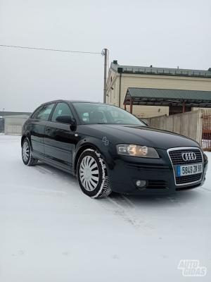 Black Audi A3 2007 in Vilkaviskis, with an engine capacity of 2.00 L and mileage of 302 thousand km for 3450 €, photo 2 on AUTOMOTO.COM.LV