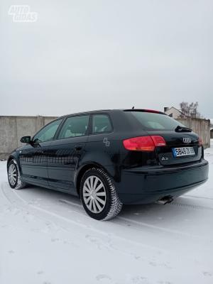 Black Audi A3 2007 in Vilkaviskis, with an engine capacity of 2.00 L and mileage of 302 thousand km for 3450 €, photo 4 on AUTOMOTO.COM.LV