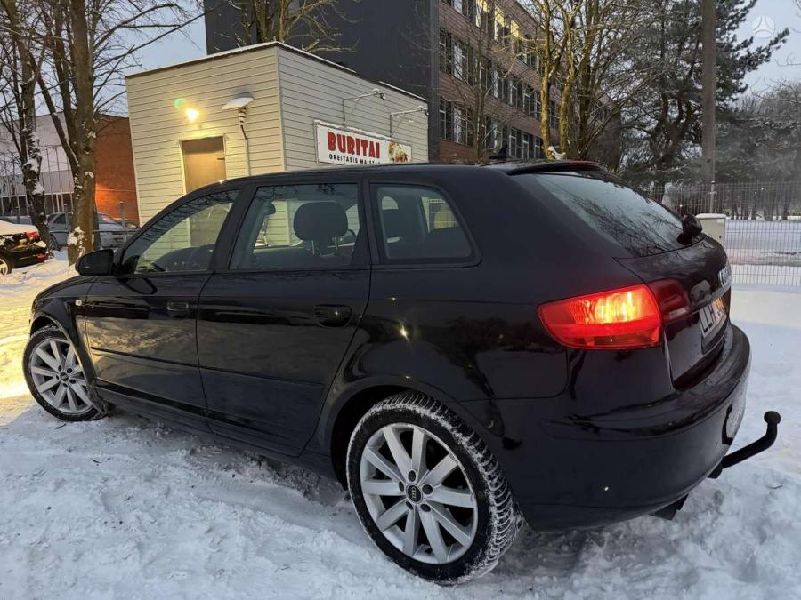 Black Audi A3 2007 in Kaunas, with an engine capacity of 1.97 L and mileage of 315 thousand km for 3450 €, photo 3 on AUTOMOTO.COM.LV
