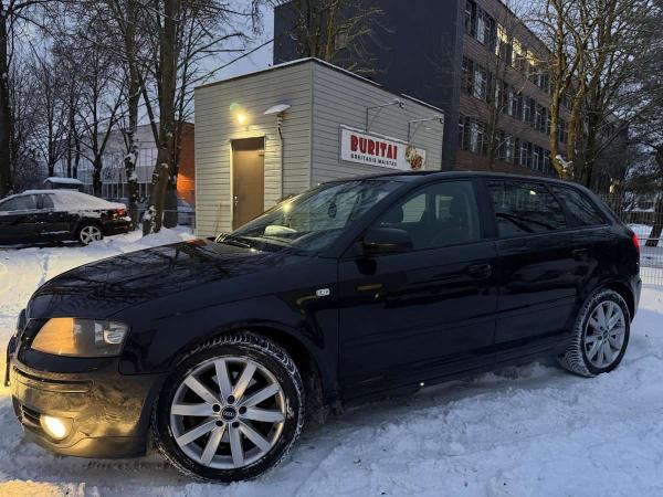 Black Audi A3 2007 in Kaunas, with an engine capacity of 1.97 L and mileage of 315 thousand km for 3450 €, photo 8 on AUTOMOTO.COM.LV