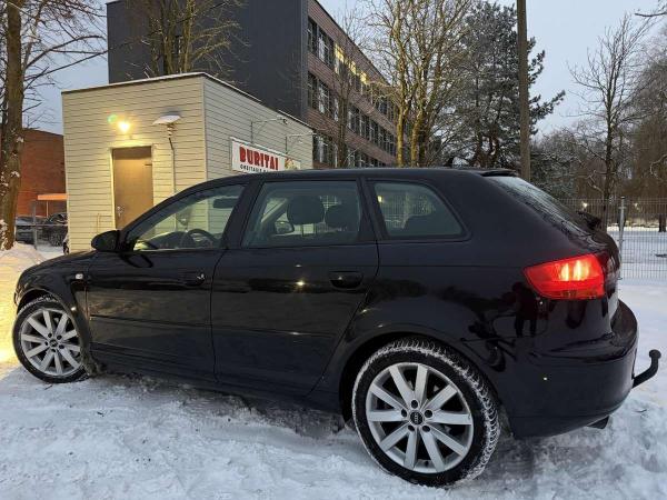 Black Audi A3 2007 in Kaunas, with an engine capacity of 1.97 L and mileage of 315 thousand km for 3450 €, photo 10 on AUTOMOTO.COM.LV