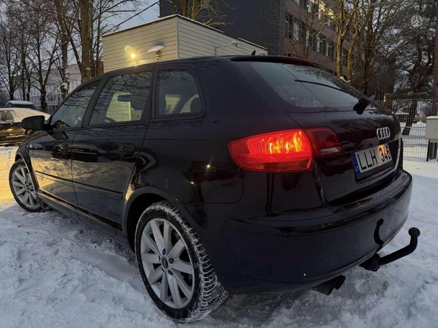 Black Audi A3 2007 in Kaunas, with an engine capacity of 1.97 L and mileage of 315 thousand km for 3450 €, photo 18 on AUTOMOTO.COM.LV