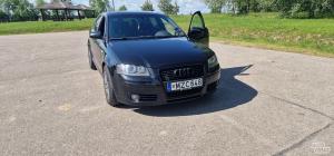 Black Audi A3 2007 in Vilkaviskis, with an engine capacity of 2.00 L and mileage of 340 thousand km for 3800 €, photo 2 on AUTOMOTO.COM.LV