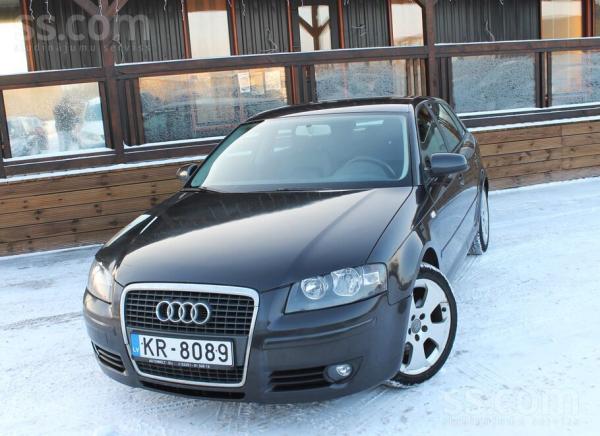 Black Audi A3 2007 in Riga, with an engine capacity of 2.00 L and mileage of 0 thousand km for 2190 €, photo 1 on AUTOMOTO.COM.LV
