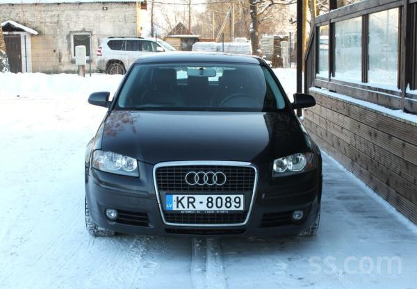 Black Audi A3 2007 in Riga, with an engine capacity of 2.00 L and mileage of 0 thousand km for 2190 €, photo 3 on AUTOMOTO.COM.LV