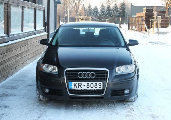 Black Audi A3 2007 in Riga, with an engine capacity of 2.00 L and mileage of 0 thousand km for 2190 €, photo 4 on AUTOMOTO.COM.LV