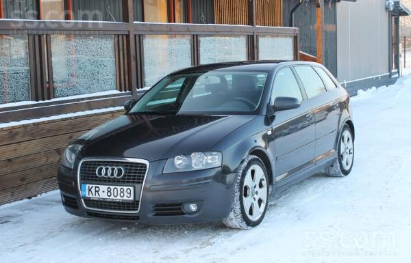 Black Audi A3 2007 in Riga, with an engine capacity of 2.00 L and mileage of 0 thousand km for 2190 €, photo 5 on AUTOMOTO.COM.LV