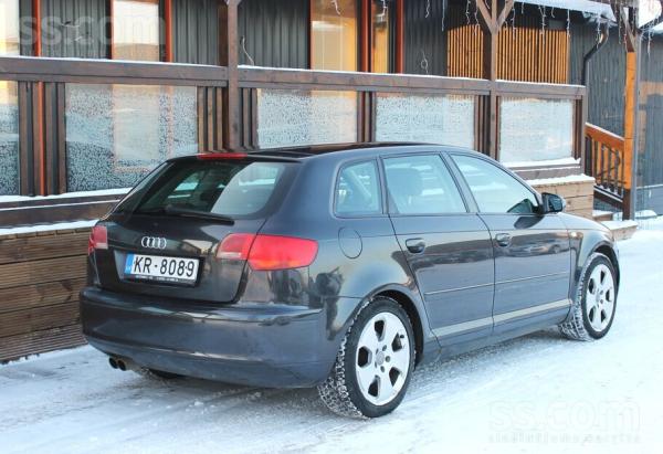 Black Audi A3 2007 in Riga, with an engine capacity of 2.00 L and mileage of 0 thousand km for 2150 €, photo 7 on AUTOMOTO.COM.LV