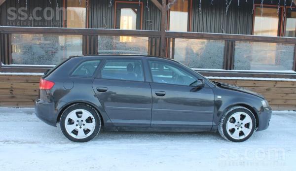 Black Audi A3 2007 in Riga, with an engine capacity of 2.00 L and mileage of 0 thousand km for 2150 €, photo 8 on AUTOMOTO.COM.LV