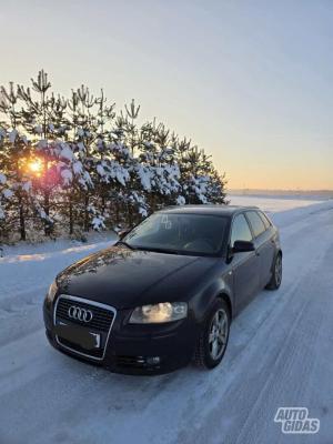 Black Audi A3 2007 in Plunge, with an engine capacity of 2.00 L and mileage of 447 thousand km for 2150 €, photo  on AUTOMOTO.COM.LV