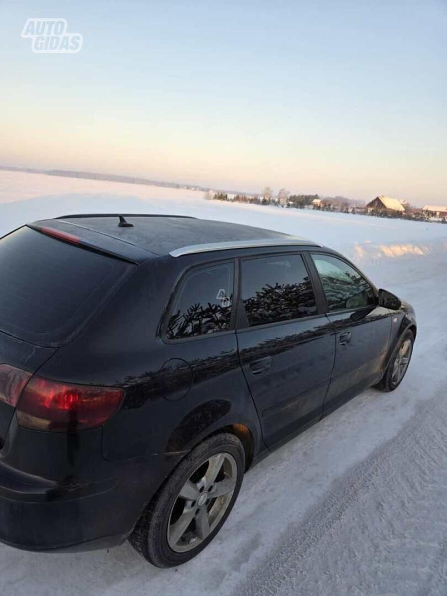 Black Audi A3 2007 in Plunge, with an engine capacity of 2.00 L and mileage of 447 thousand km for 2150 €, photo 5 on AUTOMOTO.COM.LV