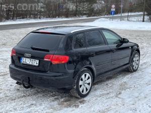 Black Audi A3 2007 in Riga, with an engine capacity of 2.00 L and mileage of 272 thousand km for 2900 €, photo 3 on AUTOMOTO.COM.LV