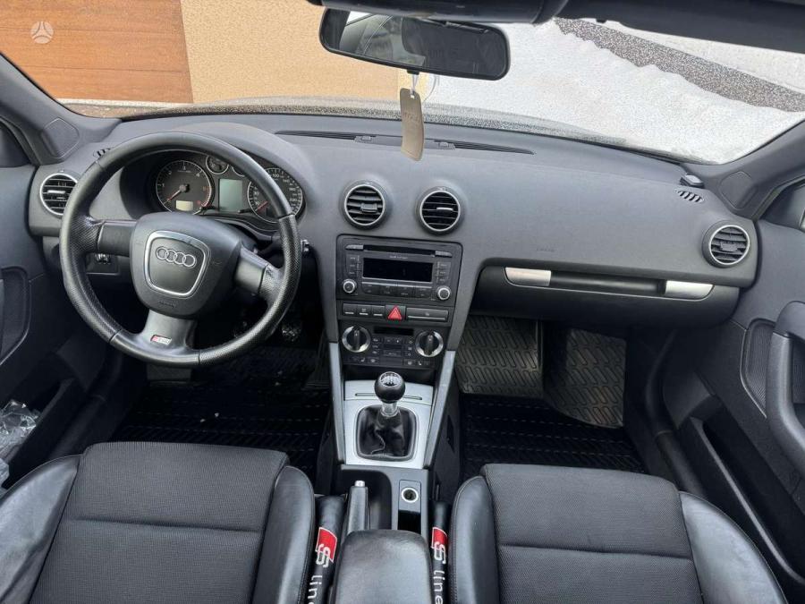 Melns Audi A3 2007 Utena, ar dzinēja tilpumu 2.00 L un nobraukumu 300 tūkst. km par 3950 €, foto 12 vietnē AUTOMOTO.COM.LV