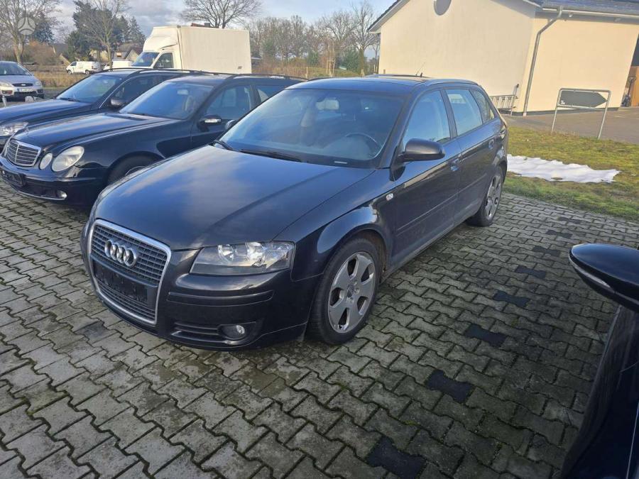 Black Audi A3 2007 in Marijampole, with an engine capacity of 2.00 L and mileage of 240 thousand km for 3400 €, photo 2 on AUTOMOTO.COM.LV