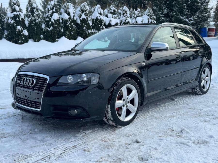 Black Audi A3 2007 in Utena, with an engine capacity of 1.97 L and mileage of 300 thousand km for 3950 €, photo 1 on AUTOMOTO.COM.LV