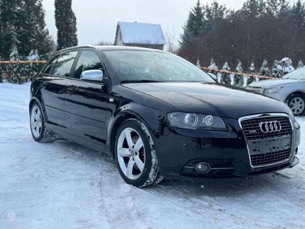 Black Audi A3 2007 in Utena, with an engine capacity of 1.97 L and mileage of 300 thousand km for 3950 €, photo 2 on AUTOMOTO.COM.LV