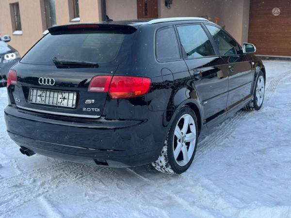 Black Audi A3 2007 in Utena, with an engine capacity of 1.97 L and mileage of 300 thousand km for 3950 €, photo 4 on AUTOMOTO.COM.LV
