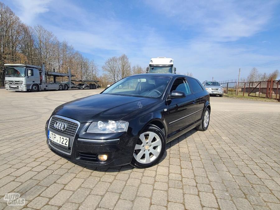 Black Audi A3 2007 in Marijampole, with an engine capacity of 2.00 L and mileage of 390 thousand km for 2350 €, photo 1 on AUTOMOTO.COM.LV
