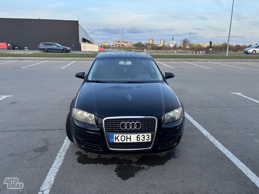 Black Audi A3 2007 in Panevezys, with an engine capacity of 1.90 L and mileage of 312 thousand km for 2500 €, photo 4 on AUTOMOTO.COM.LV