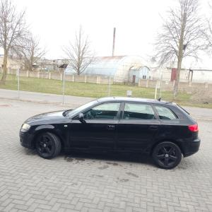 Black Audi A3 2007 in Silute, with an engine capacity of 2.00 L and mileage of 270 thousand km for 1750 €, photo 4 on AUTOMOTO.COM.LV