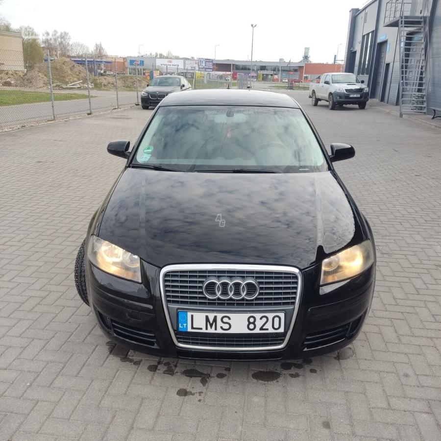 Black Audi A3 2007 in Silute, with an engine capacity of 2.00 L and mileage of 270 thousand km for 1750 €, photo 6 on AUTOMOTO.COM.LV