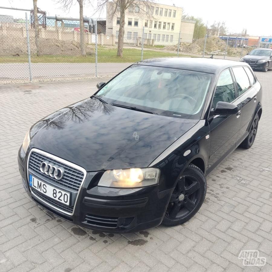 Black Audi A3 2007 in Silute, with an engine capacity of 2.00 L and mileage of 270 thousand km for 1750 €, photo 7 on AUTOMOTO.COM.LV