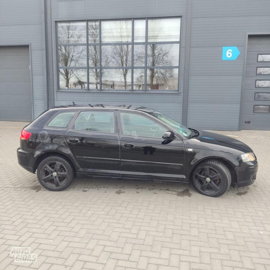Black Audi A3 2007 in Silute, with an engine capacity of 2.00 L and mileage of 270 thousand km for 1750 €, photo 9 on AUTOMOTO.COM.LV