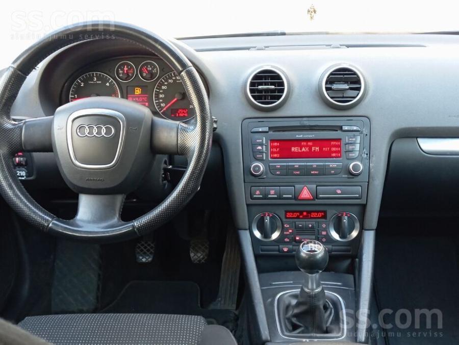 Melns Audi A3 2007 Jelgava, ar dzinēja tilpumu 2.00 L un nobraukumu 315 tūkst. km par 2695 €, foto 16 vietnē AUTOMOTO.COM.LV