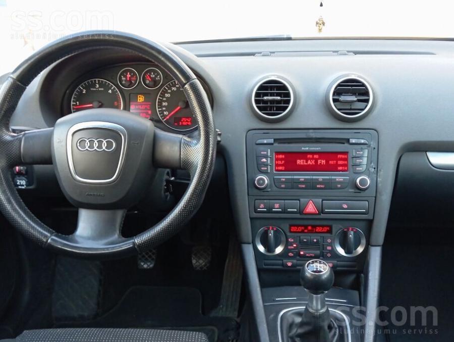 Melns Audi A3 2007 Jelgava, ar dzinēja tilpumu 2.00 L un nobraukumu 315 tūkst. km par 2695 €, foto 28 vietnē AUTOMOTO.COM.LV
