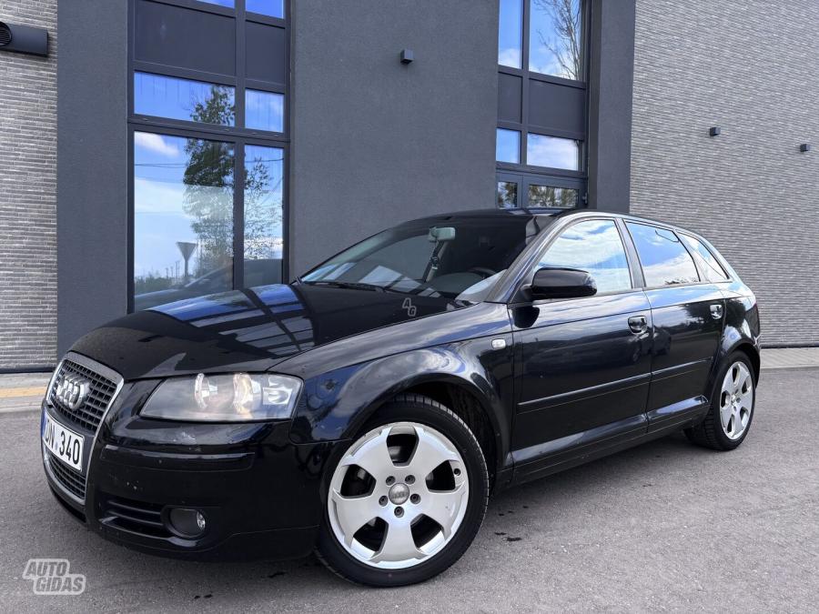 Black Audi A3 2007 in Kaunas, with an engine capacity of 1.90 L and mileage of 252 thousand km for 2350 €, photo 1 on AUTOMOTO.COM.LV