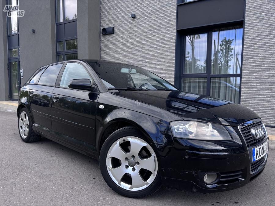 Black Audi A3 2007 in Kaunas, with an engine capacity of 1.90 L and mileage of 252 thousand km for 2350 €, photo 6 on AUTOMOTO.COM.LV